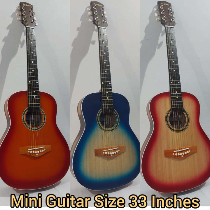 Mini Guitar With Free Bag, Pick, #1 & 2 String ( Size 33.5 Inches ...