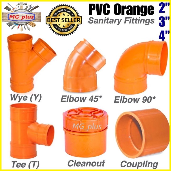 COD PVC Orange Fittings | 2 3 4 | Sanitary Fittings | Elbow Tee Wye Coupling Cleanout For PVC ...