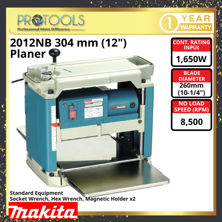 Makita 2012NB 1,650W 304mm (12 ) Planer - 1 YEAR WARRANTY COMBO SET ...