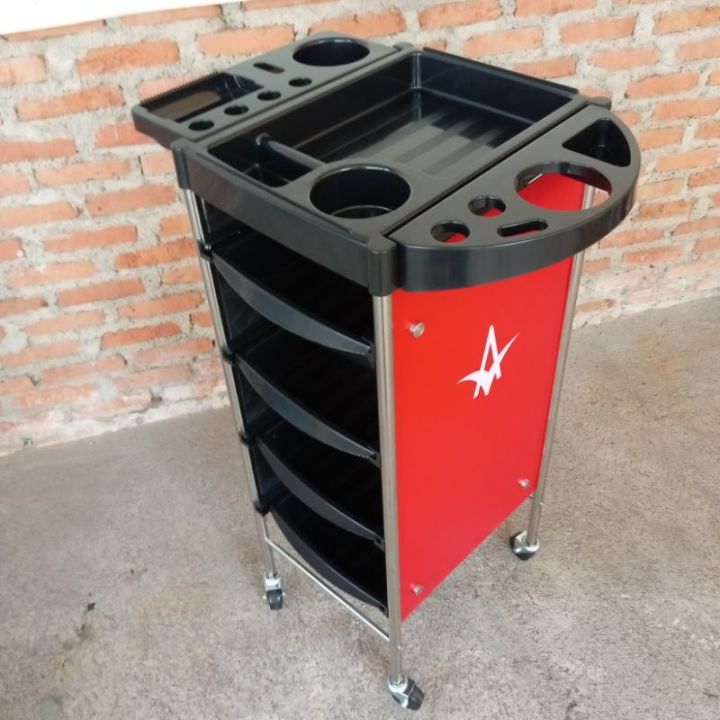 troli salon rak salon rak troli Barbershop 5 susun | Lazada Indonesia