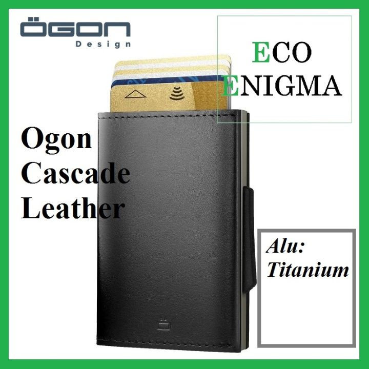 Cascade Slim Wallet by Ogon Designs (Titanium Black) aluminium and ...