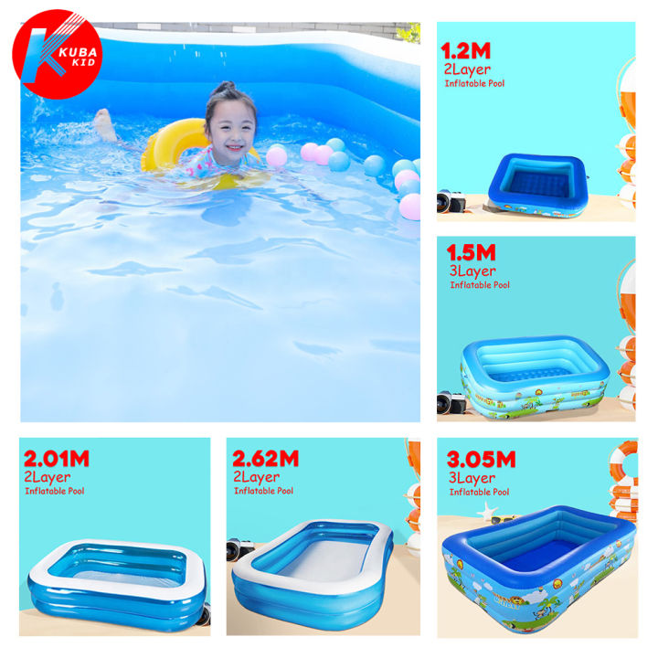 Inflatable Rectangular Swimming Pool For Adults and Kids Small and Big ...