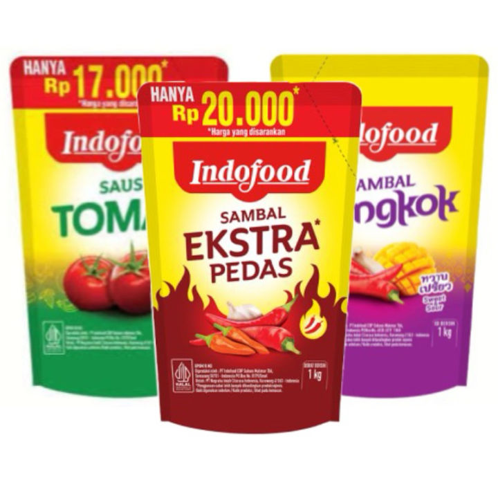 Sambal Saos Indofood Extra Pedas 1kg | Lazada Indonesia