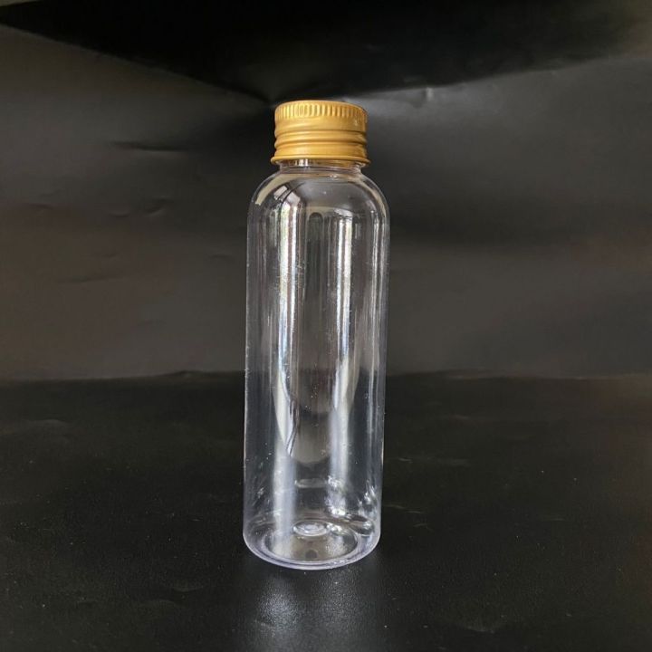 Botol BR 100ml Bening Tutup Ulir Aluminium / Botol Ulir Aluminium BR ...