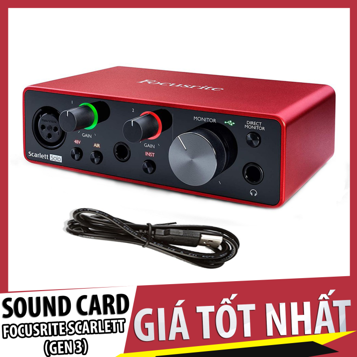 Sound Card Âm Thanh Focusrite Scarlett (Gen 3) | Lazada.vn