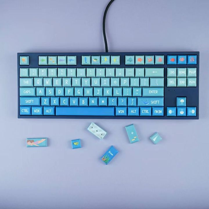 【Keycap Only】Ocean theme Keycaps 135Keys XDA Profile PBT Sublimation ...