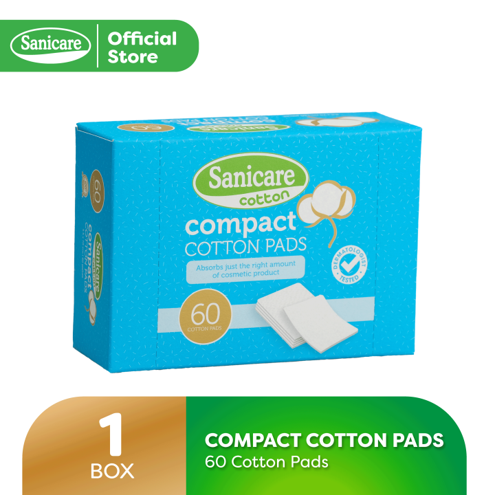 Sanicare Compact Cotton Pads (1 Box) | Lazada PH