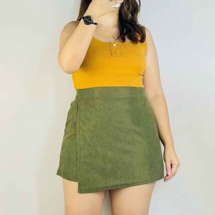 Palda Short Corduroy Korean Inspired Skorts for women | Lazada PH