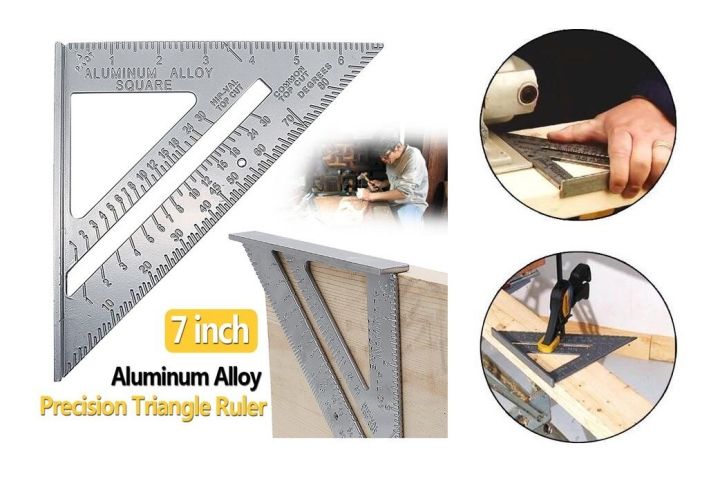 Pro 7-inch Aluminium Alloy Triangular Speed Square | Lazada