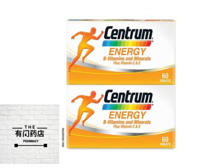 Centrum Energy Multivitamin-Multimineral Plus Vitamin C & E (2 x 60's ...