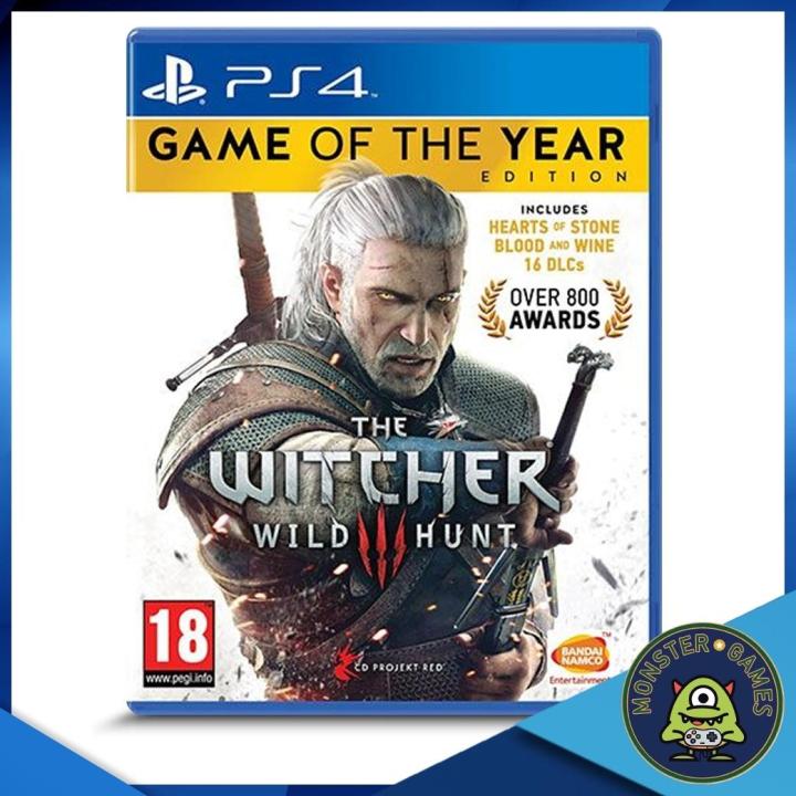 The Witcher 3 Wild Hunt Game of The Year Edition Ps4 Game แผ่นแท้มือ1 ...