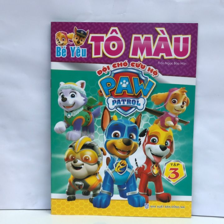 set 4 tập tô màu đội chó cứu hộ | Lazada.vn
