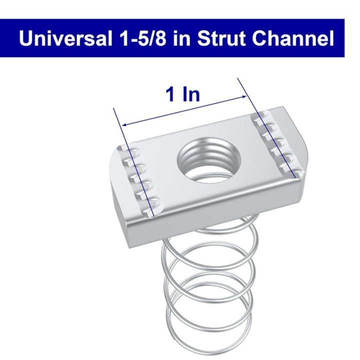 【RlGIYH】3/8inch-16 Strut Channel Nuts, Spring Strut Channel Cone Nuts ...