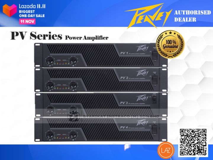 Peavey PV2 2 x 370w Class AB Power Amplifier | Lazada