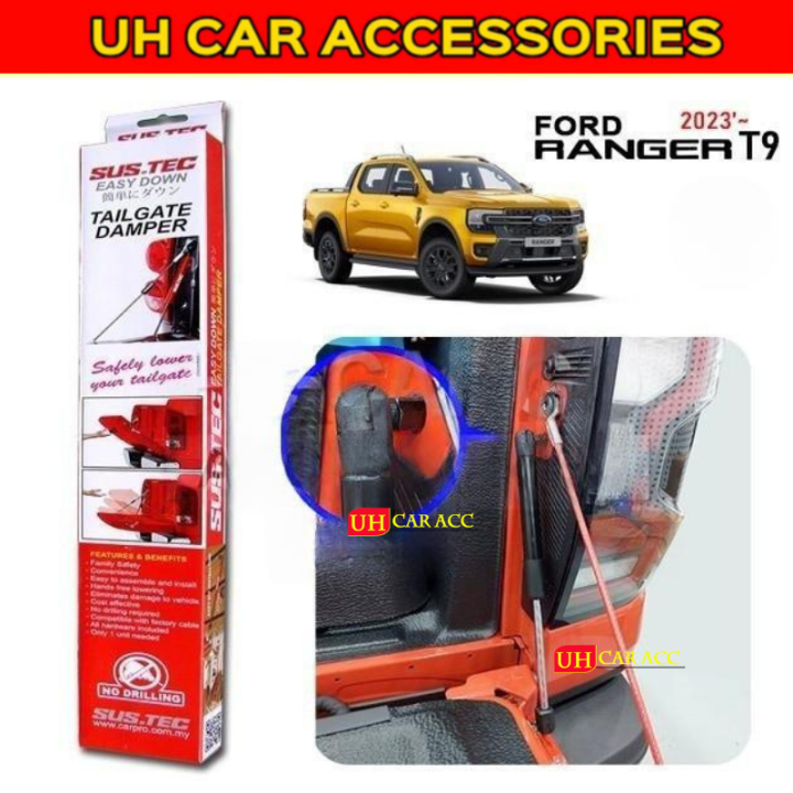 SUSTEC FORD RANGER 2023 T9 XL XLT XLT PLUS WILDTRAK RAPTOR TAILGATE ...