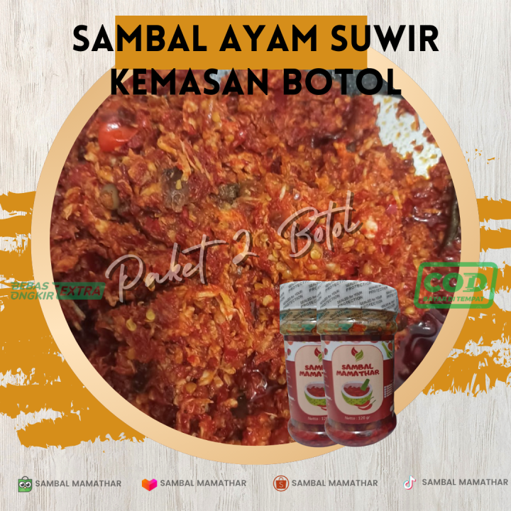 Sambal Ayam Suwir Pedas Nikmat Paket hemat 2 botol | Lazada Indonesia Sambal Ayam Suwir Pedas Nikmat Paket hemat 2 botol | Lazada Indonesia