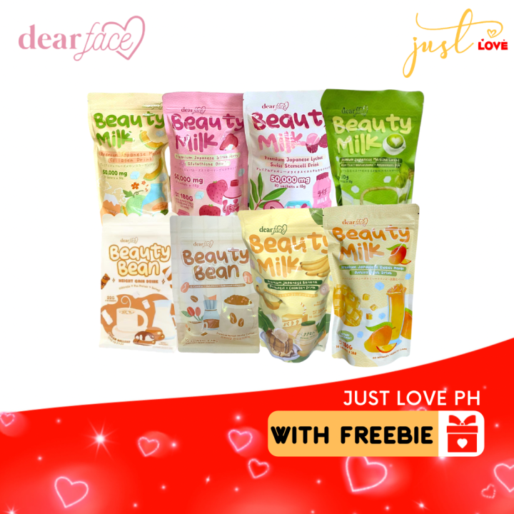 Dear Face Beauty Milk Collagen Drink (Melon, Strawberry, Lychee, Banana ...