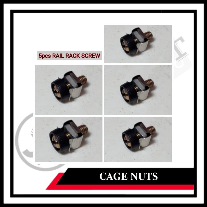 5pcs (M5) Heavy Duty M5 Cage Nuts Rack Mounting Cagenuts and Screw for ...