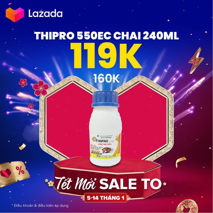 Thuốc trừ sâu Thipro 550 EC chai 240ml - Diệt trừ rầy rệp chích hút ...