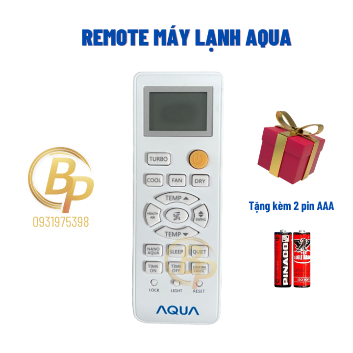 Remote Điều khiển Điều hoà Aqua, Remote Điều hoà Aqua - Hàng loại tốt ...