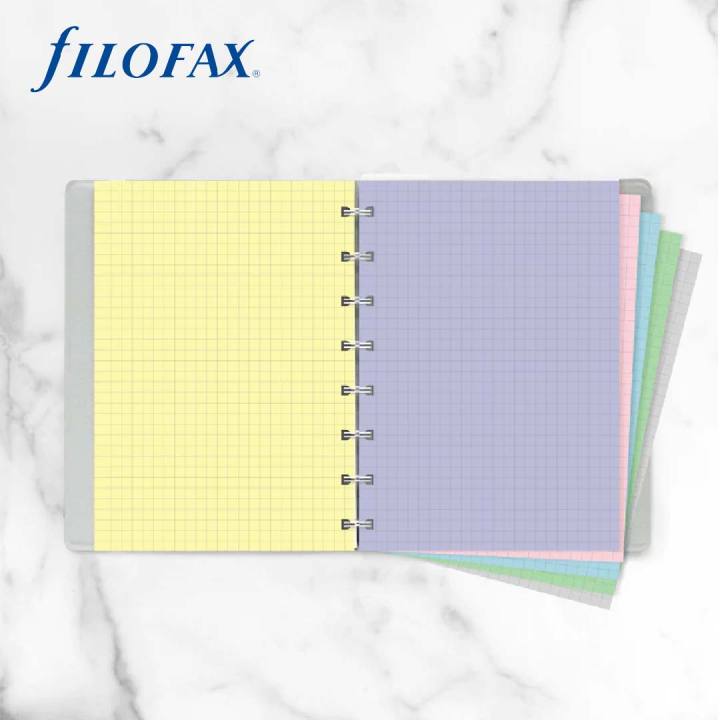 Filofax Refill A5 Notebook Paper Pastel Squared | Notebook Refill ...