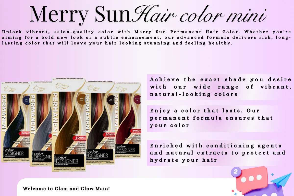Merry Sun Permanent Hair Color 60ml | Lazada PH
