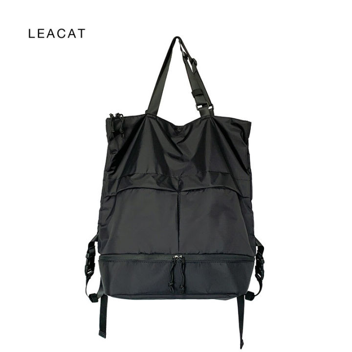 Leacat Backpack Men Women Commuter Handbag Solid Color Shoulder bag ...