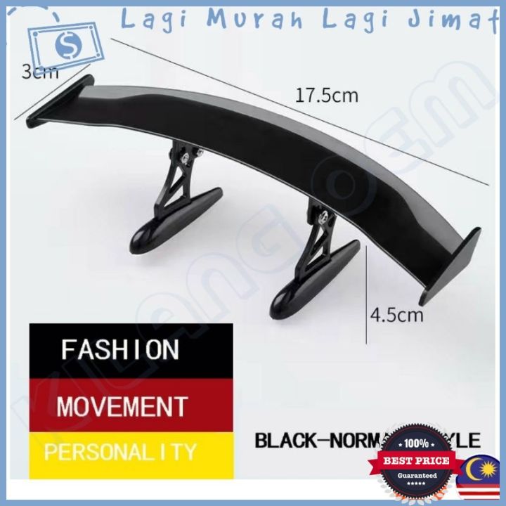 Car Mini GT Spoiler Carbon Fiber Small Tail Auto Rear Back Spoiler Wing ...