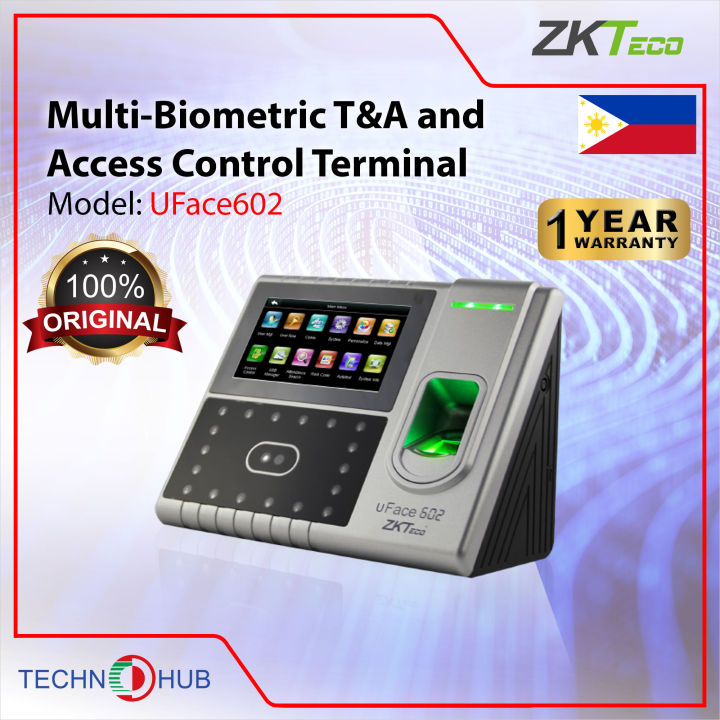 ZKTECO UFACE602 Multi-Biometric T&A and Access Control Terminal | Lazada PH ZKTECO UFACE602 Multi-Biometric T&A and Access Control Terminal | Lazada PH