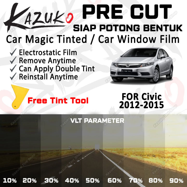 Car Window Magic Tinted Magic Tint Kereta Ikut Bentuk Cermin Glass ...