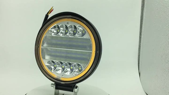 Car LED Work Light Square Type 48W off-Road Vehicle Lamp with Aperture ...