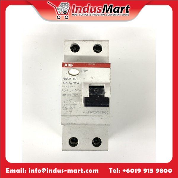 [Refurbish] ABB FH202AC 63A Residual Current Operated Circuit Breaker ...