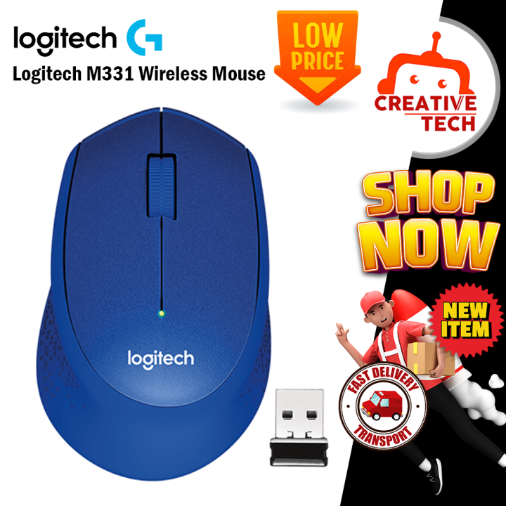 Original Logitech M331 Wireless Mouse Silent Plus (Automatic Sleep ...