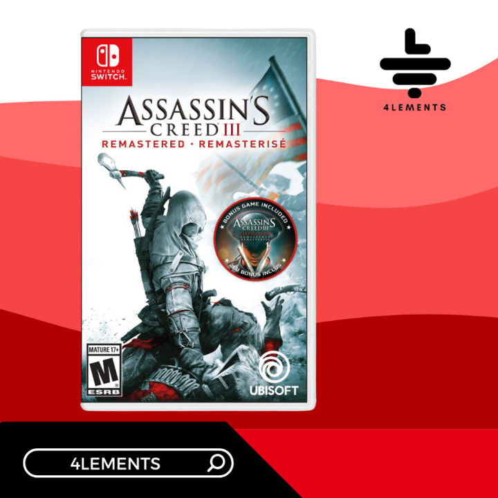 (พร้อมส่ง) SWITCH ASSASSIN'S CREED III: REMASTERED [USA] ENG (มือ1 ...