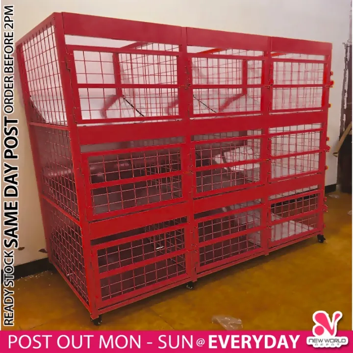 𝗙𝗜𝗥𝗠 》Parcel Rack Logistics Express Mobile Sorting Rack Set Bag Cage ...