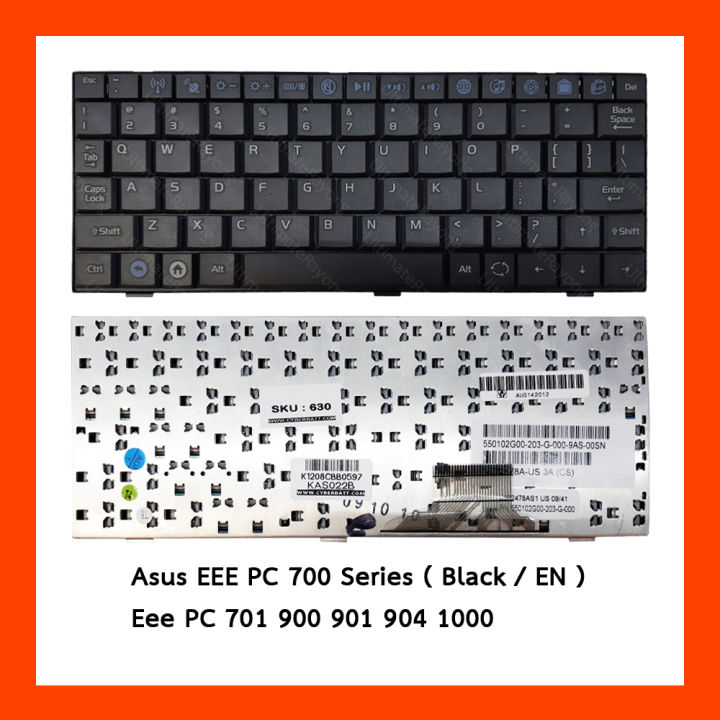 Keyboard Asus EEE PC 700 Series Black US แป้นอังกฤษ ฟรีสติกเกอร์ ไทย ...