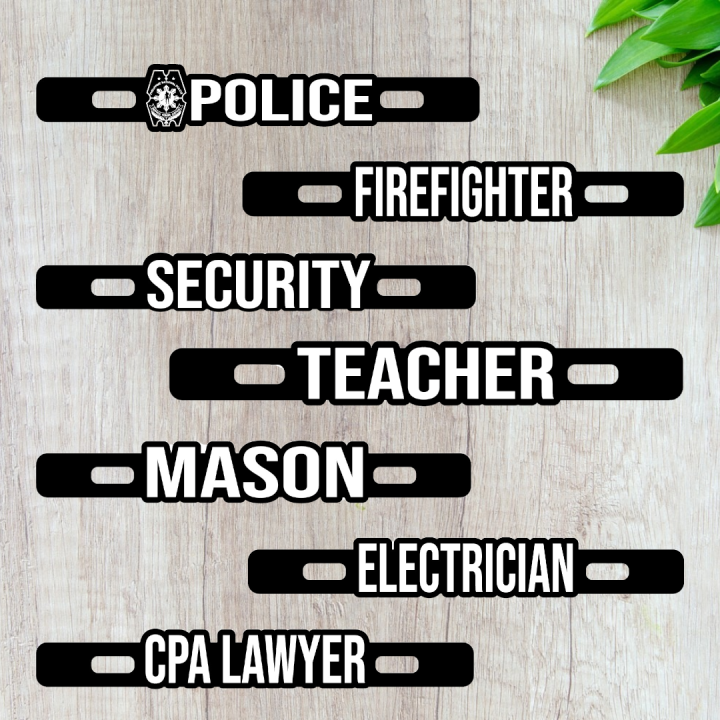 Personalized Profession Acrylic Laser Engraved Motor Emblem (NOT ...