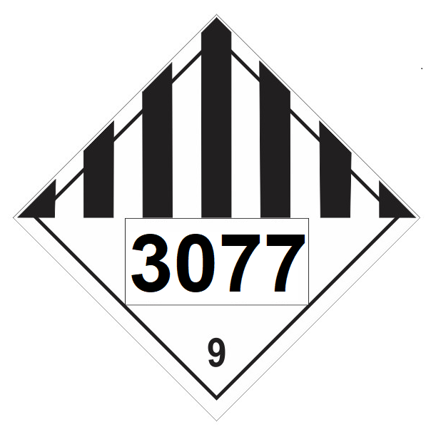 TEM HÀNG NGUY HIỂM DÁN CONTAINER CLASS 9 UN 3077 | Lazada.vn