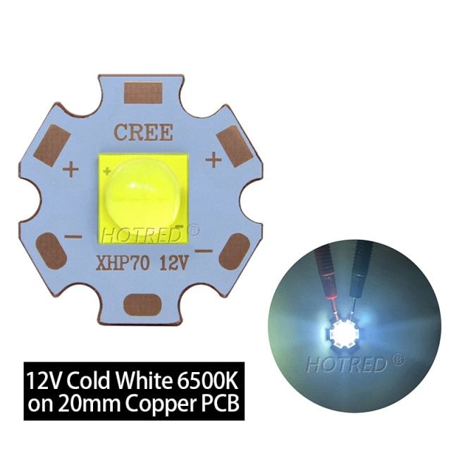 Epileds 7070 20W 12V 6V Led replace Cree MKR XHP70 XHP50 LED Emitter ...