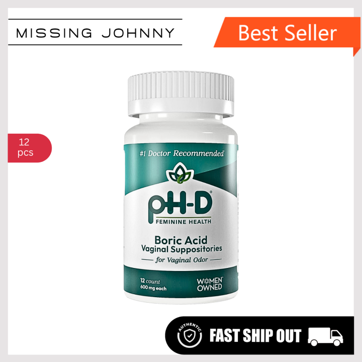 On Hand Ph D Boric Acid Vaginal Suppositories 600mg Lazada Ph