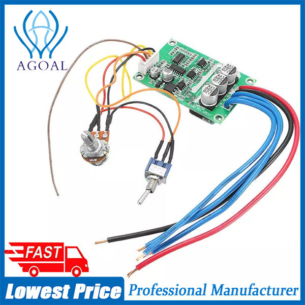 Agoal DC 12V-36V 500W High Power Brushless Motor Controller Driver ...