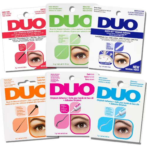 ORIGINAL DUO Strip Lash Adhesive White/Clear Dark strip false eyelash ...