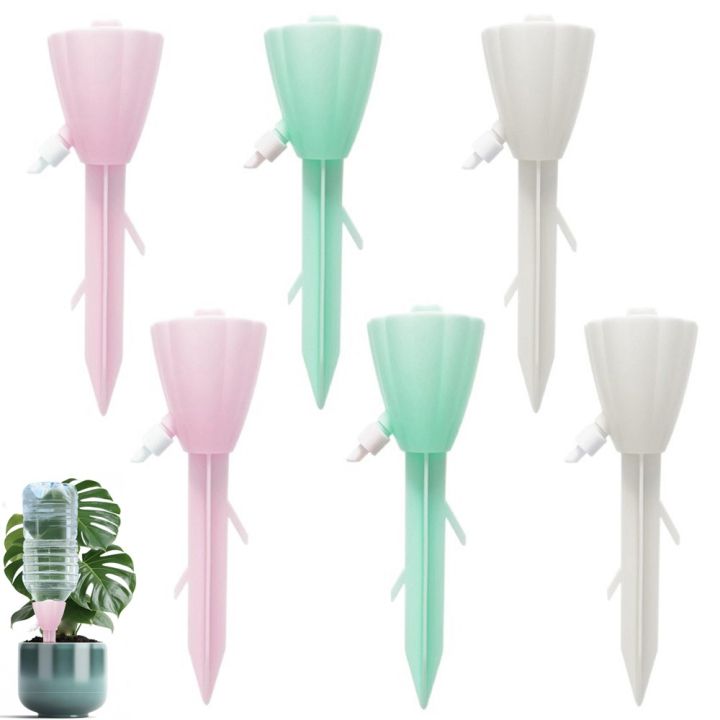 Unirax หนามรดน้ำต้นไม้ในร่ม6ชิ้นพร้อมการควบคุมการไหลของกระถาง | Lazada ...