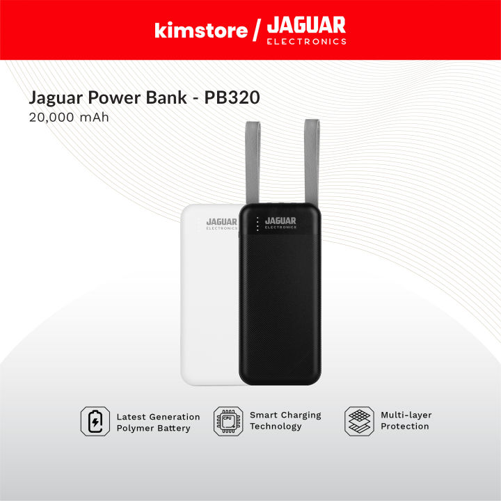 Jaguar Electronics Pb320 20000Mah Power Bank Original Brand + 4 Built ...
