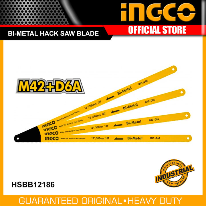 INGCO Hacksaw Hack Saw Blade 18T (SOLD PER PIECE) HSBB12186 IHT | Lazada PH