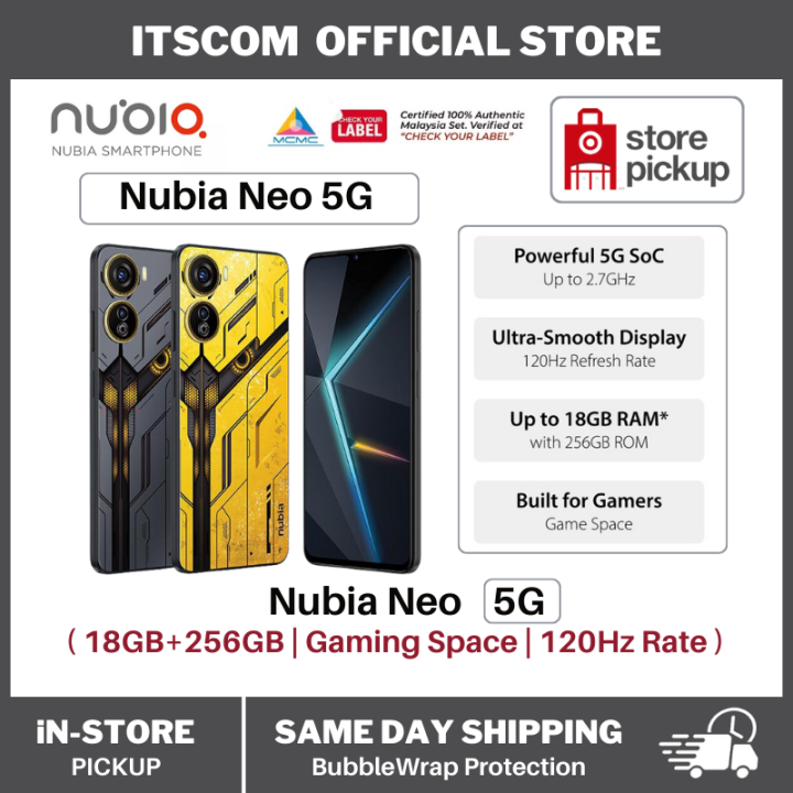 Nubia Neo 5G Smartphone | 8 + 10GB RAM + 256GB ROM | 50MP Ultra-Clear Camera | 120Hz Refresh ...