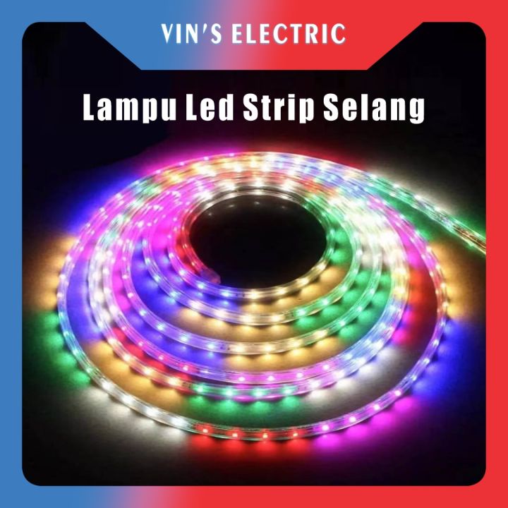 Lampu LED Strip Selang Hias Model Baru Warna Warni 10 Meter RGB 3528 ...