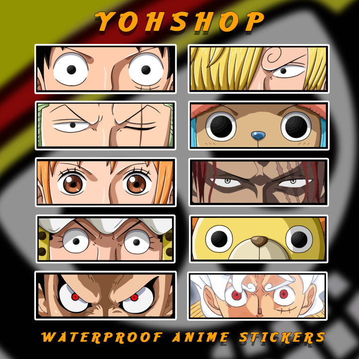 One Piece Anime Waterproof Sticker | Gear 5 Sticker Set | Luffy Anime ...