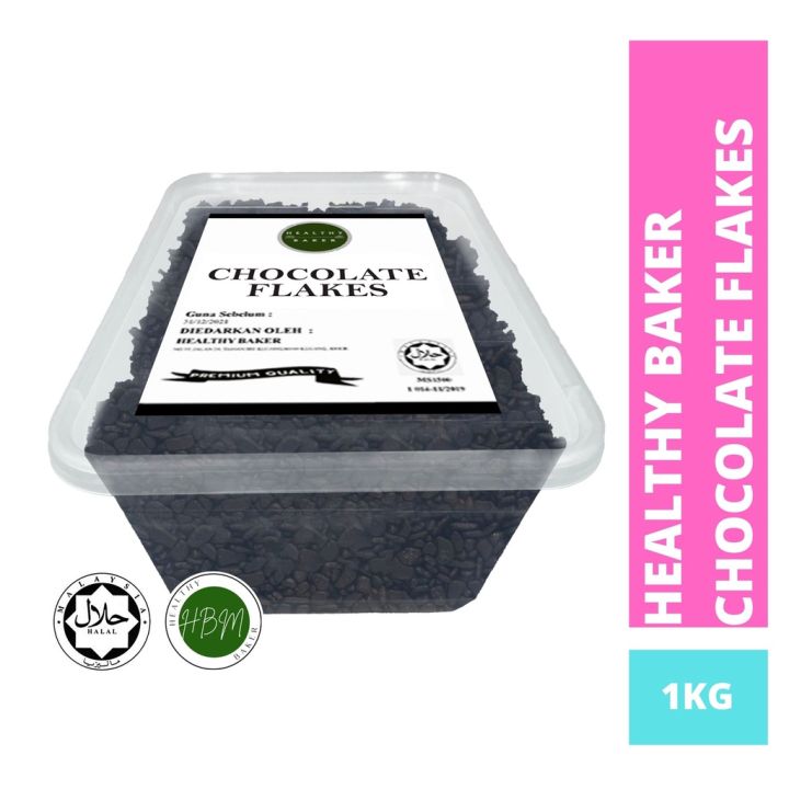 Chocolate Flakes Dark (Thicker and Shine) 1kg / Repack / Halal | Lazada