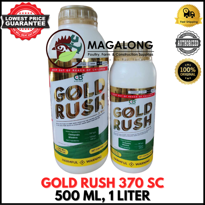 GOLD RUSH 370 SC INSECTICIDE BY C.B. ANDREW - 500 ML, 1 LITER | Lazada PH